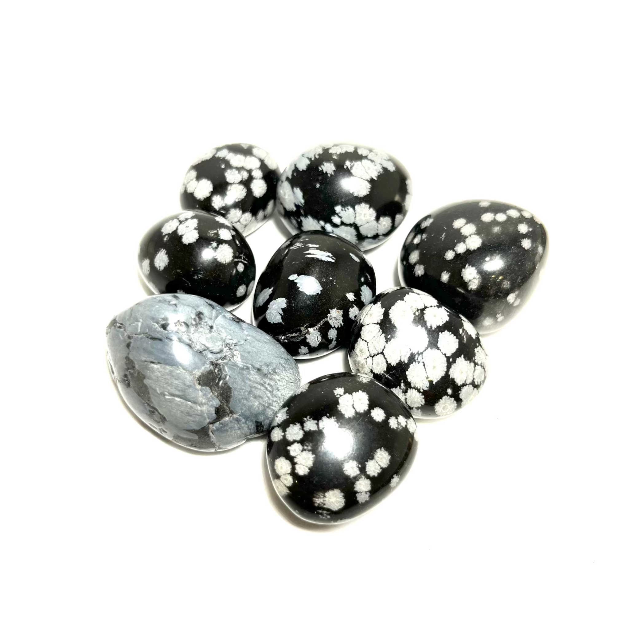 Snowflake Obsidian Tumbled Stone – The Love Witch