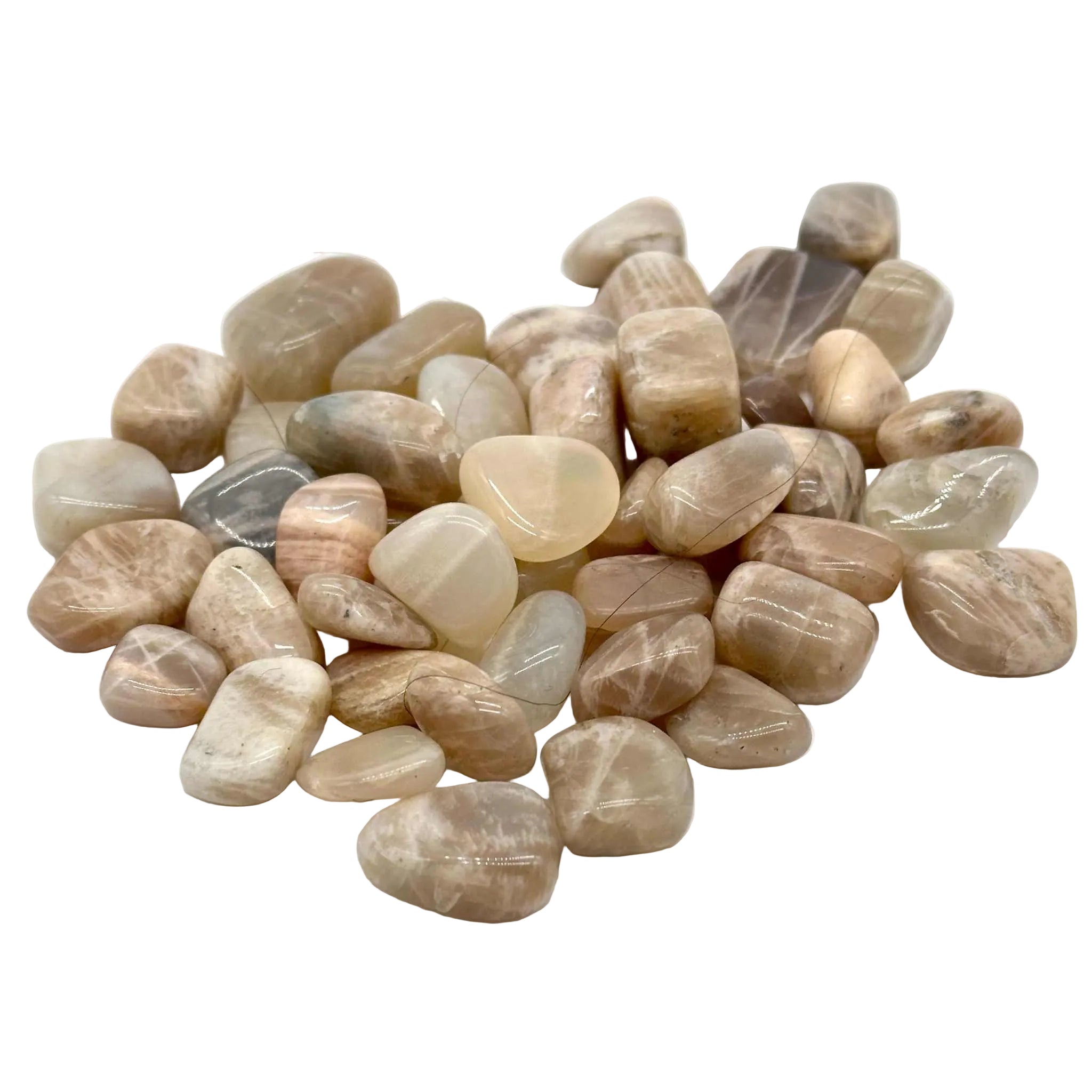 Multi-Color Moonstone Tumbled Stone - The Traveler's Stone – The Love Witch